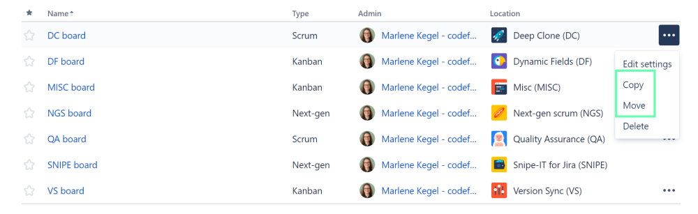 Clone a Jira Project Including The Board